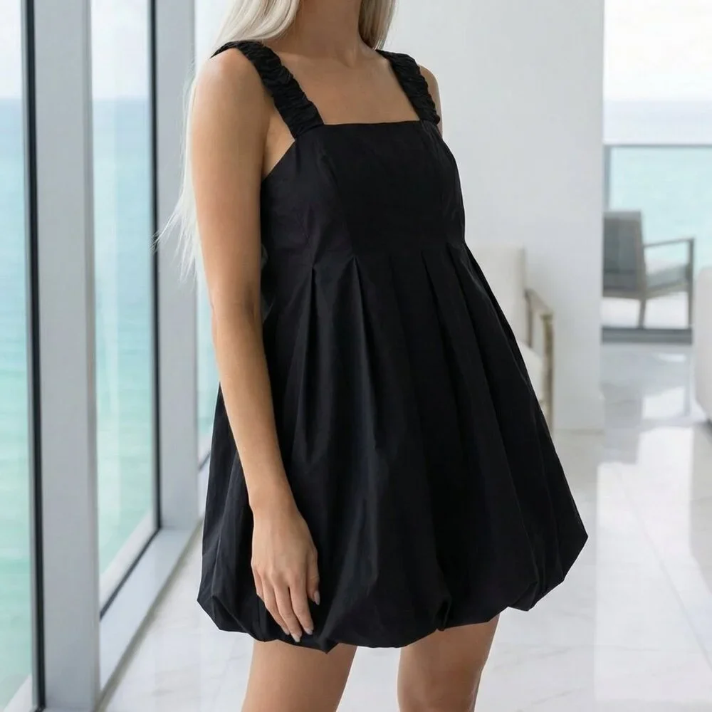 REVOLVE | Dresses | Nwt 248 Revolve Grand Street Studio Black Bubble ...